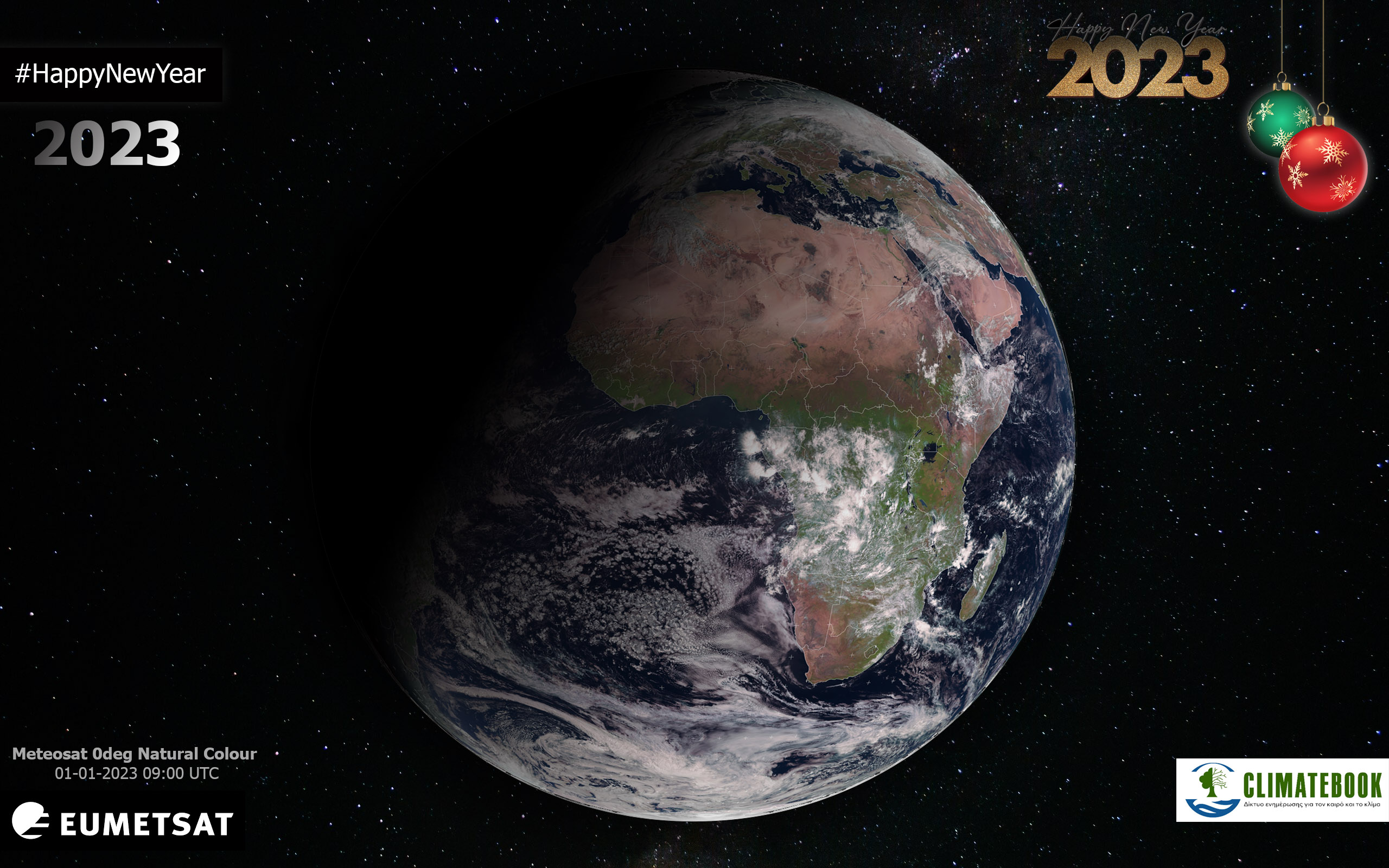 Climatebook.gr: Ευχές για υγιές, ευτυχισμένο και παραγωγικό 2023 - Δορυφορική εικόνα - climatebook