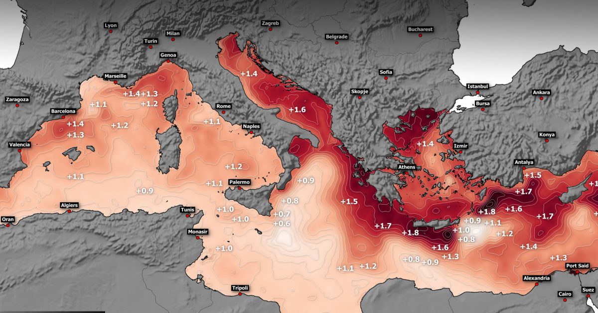 Η Μεσόγειος θάλασσα θερμαίνεται με ταχύτατους ρυθμούς - Hotspot η ...