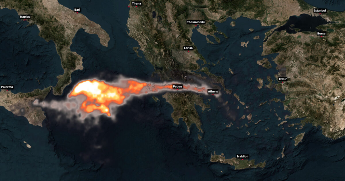 Αίτνα: Εξερράγη το ηφαίστειο – Μέχρι την Αθήνα ταξίδεψε ο καπνός ...